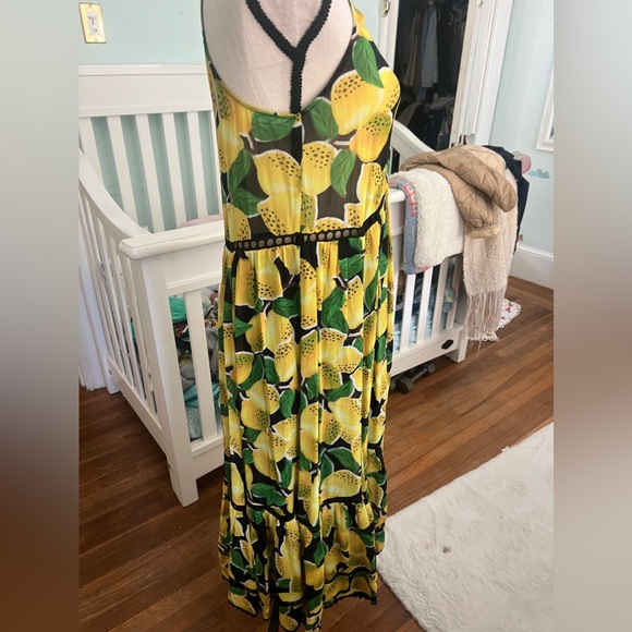 FARM Rio | Dresses | Farm Rio Lemon Print Maxi Dress | Poshmark